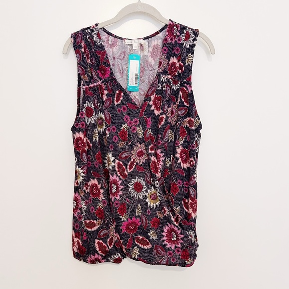 nine britton | Tops | Nwt Nine Britton Edie Surplice Knit Tank | Poshmark